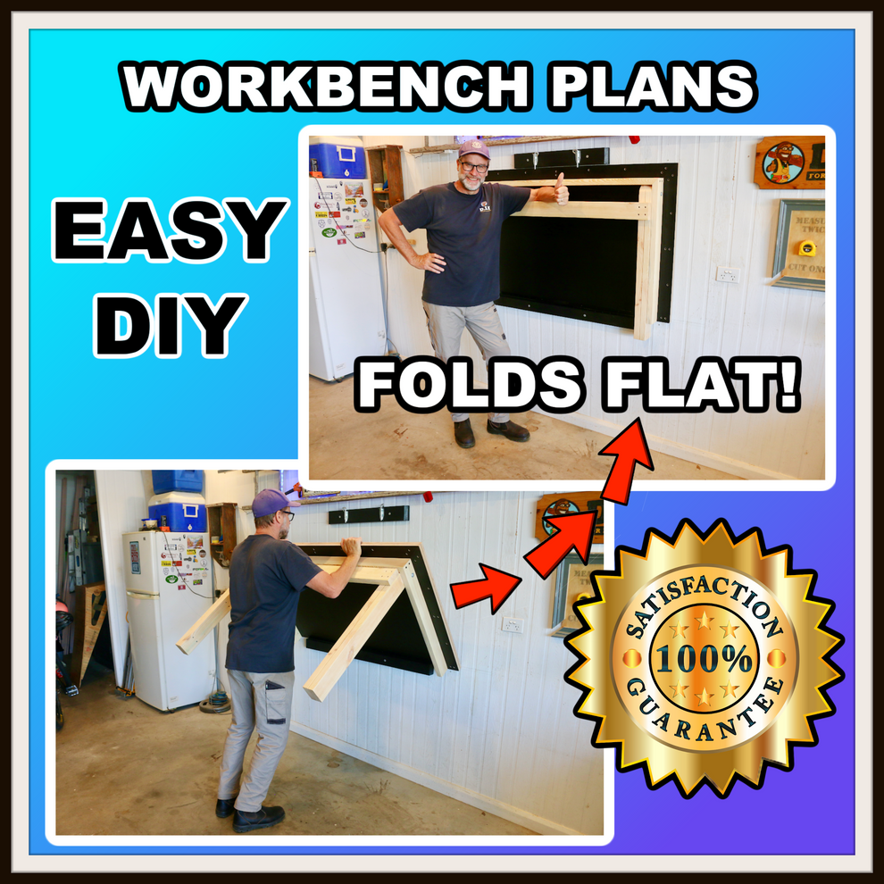 Fold Down Workbench Plans – DIY For Knuckleheads