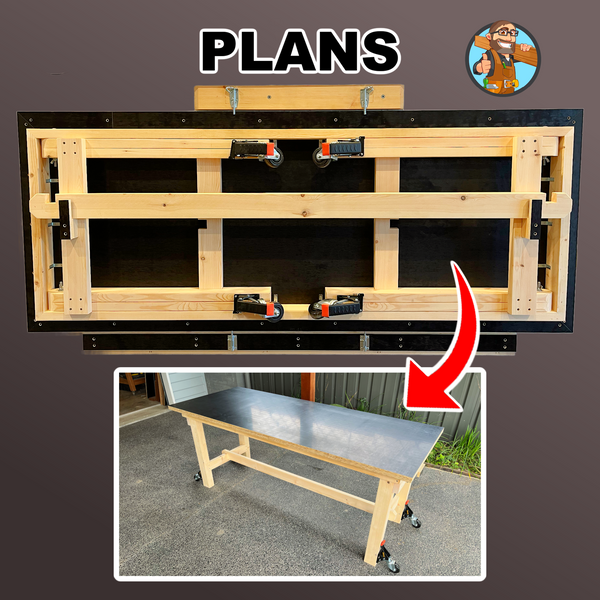 Wall Mounted Folding Workbench Plans – DIY For Knuckleheads